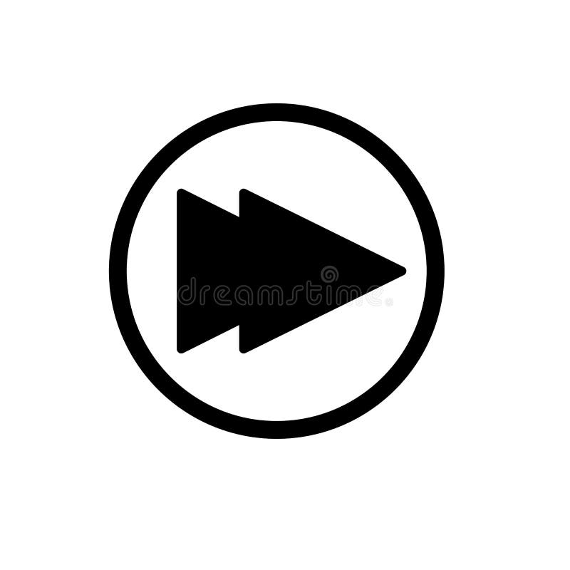 Fast Forward Icon Illustration Isolated Vector Sign Symbol. Rewind ...