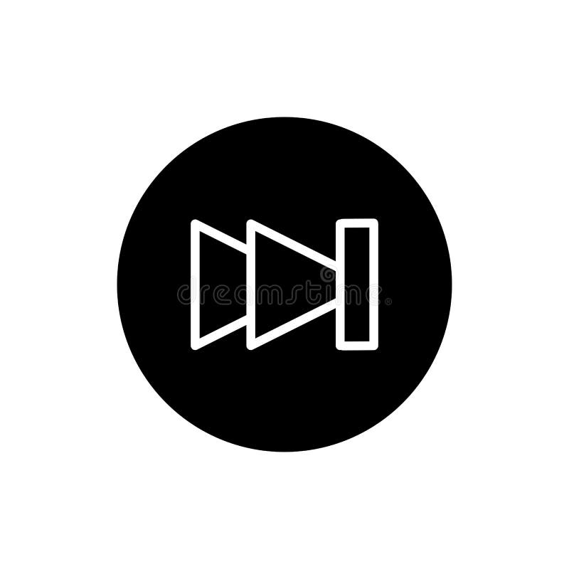 Fast Forward Icon Illustration Isolated Vector Sign Symbol. Rewind ...