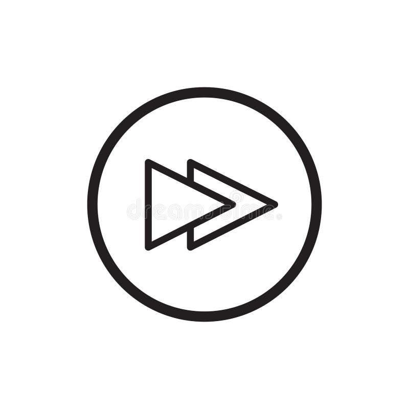 Fast Forward Icon. Vector Illustration Decorative Design Stock ...