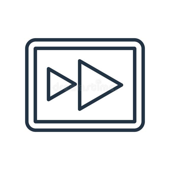 Fast Forward Icon Vector Isolated on White Background, Fast Forward ...