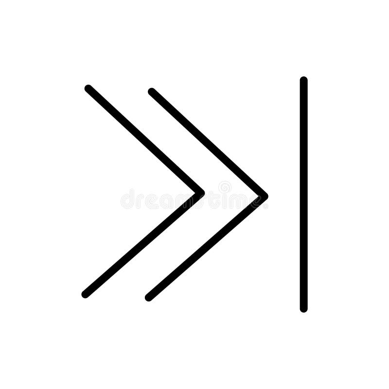 Rewind Symbol Icon Vector Sign and Symbol Isolated on White Background ...