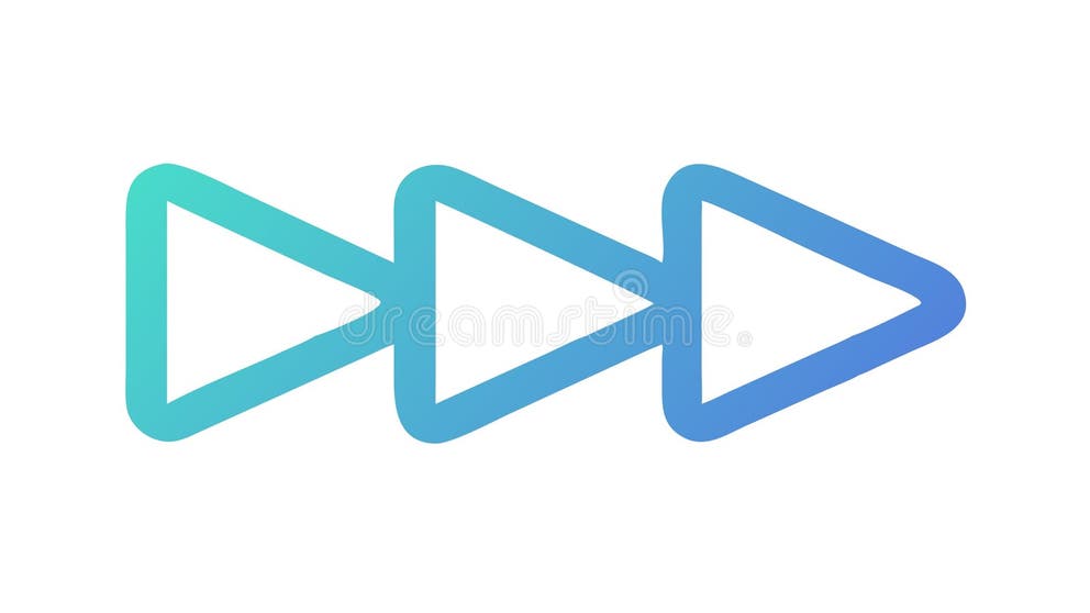 Fast Forward Media Control, Skip Track Icon, Vector Design Generative ...