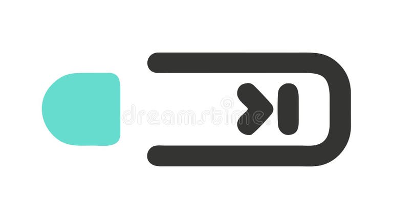 Fast Forward Media Control Vector Icon for Playback Speed, Vector ...