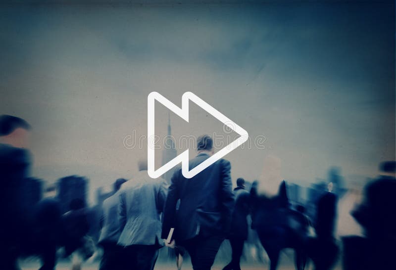 Fast Forward Multimedia Music Audio Concept Stock Image - Image of city ...