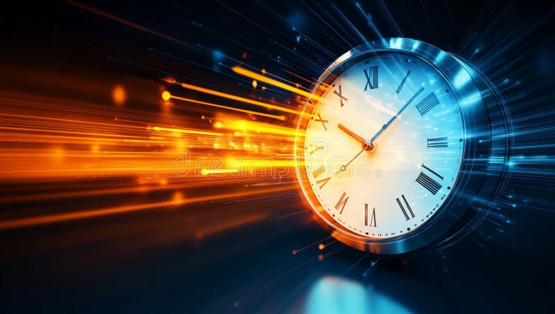 Fast Forward Time Clock Abstract Background High Quality Image Stock ...