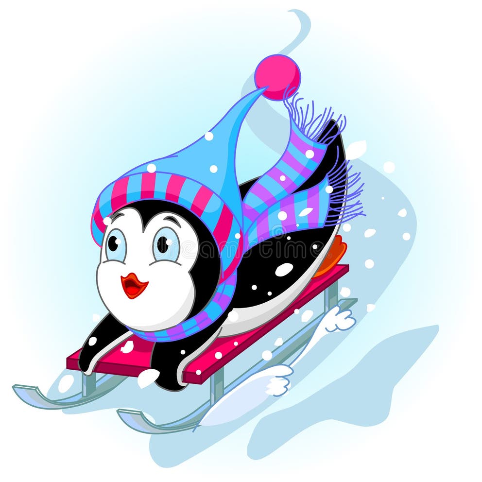 Penguin Sliding Stock Illustrations – 840 Penguin Sliding Stock ...