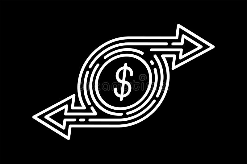 Fast funds transfer icon stock vector. Illustration of payment - 243590470