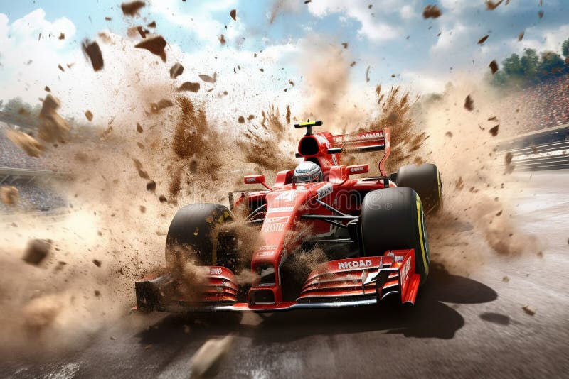 Fast and Furious: Illustration with a Formula 1 Theme Stock ...