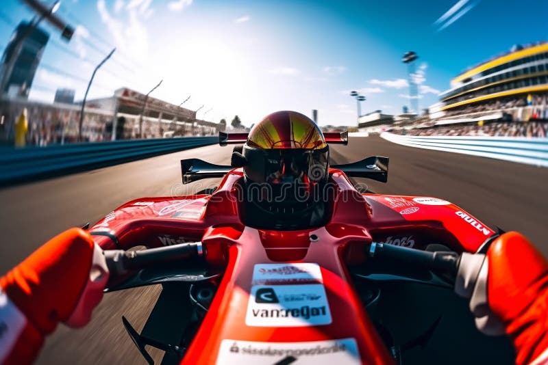 Fast and Furious: Illustration with a Formula 1 Theme Stock ...