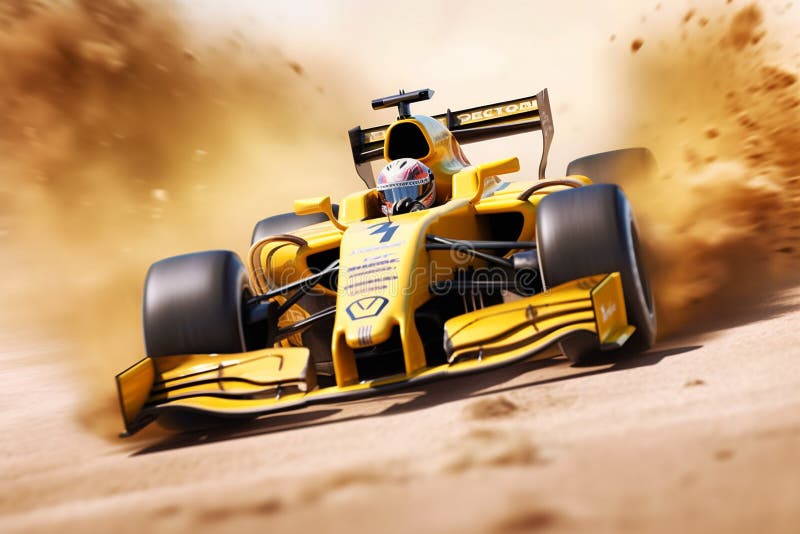 Fast and Furious: Illustration with a Formula 1 Theme Stock ...