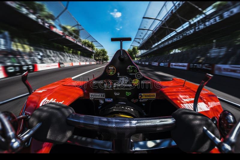 Fast and Furious: Illustration with a Formula 1 Theme Stock ...