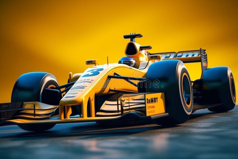 Fast and Furious: Illustration with a Formula 1 Theme Stock ...