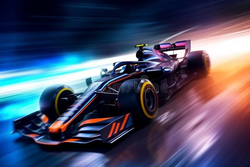 Fast and Furious: Illustration with a Formula 1 Theme Stock ...