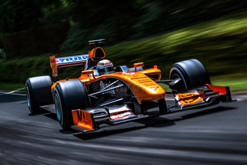 Fast and Furious: Illustration with a Formula 1 Theme Stock ...