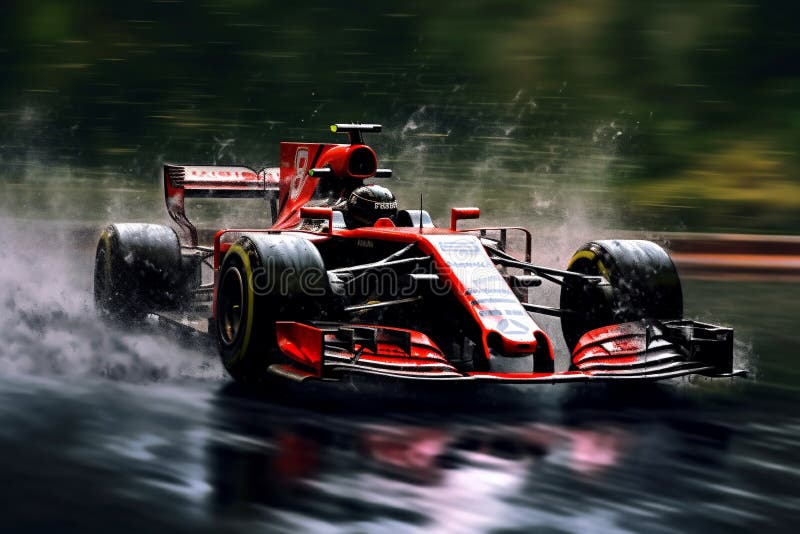 Fast and Furious: Illustration with a Formula 1 Theme Stock ...