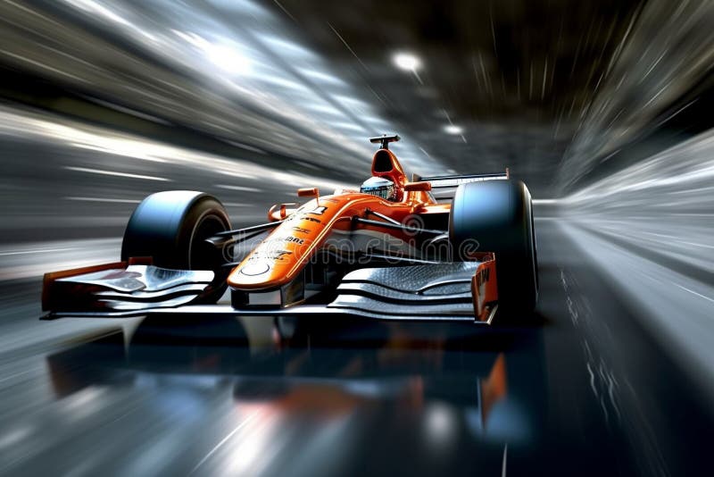 Fast and Furious: Illustration with a Formula 1 Theme Stock ...