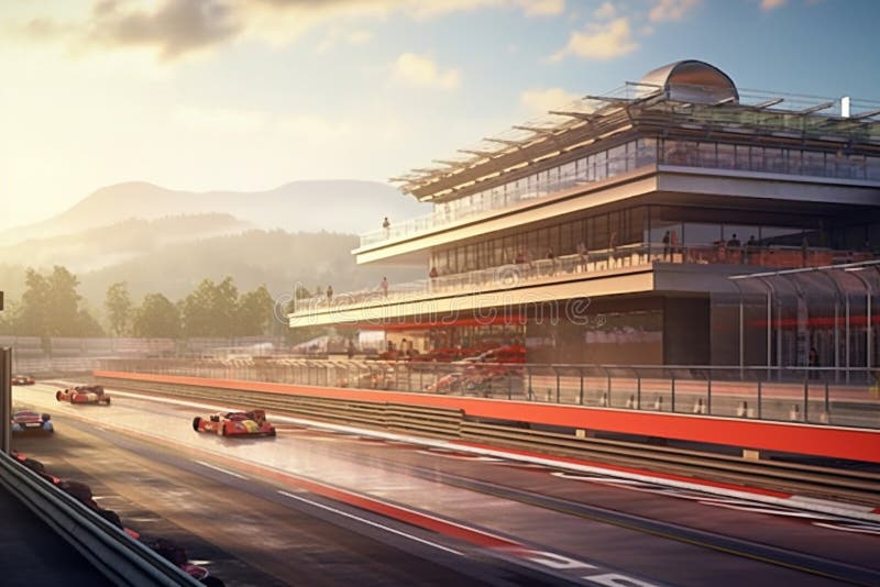 Fast and Furious: Illustration with a Formula 1 Theme Stock ...