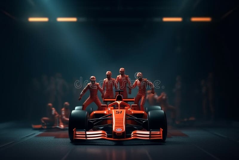 Fast and Furious: Illustration with a Formula 1 Theme Stock ...