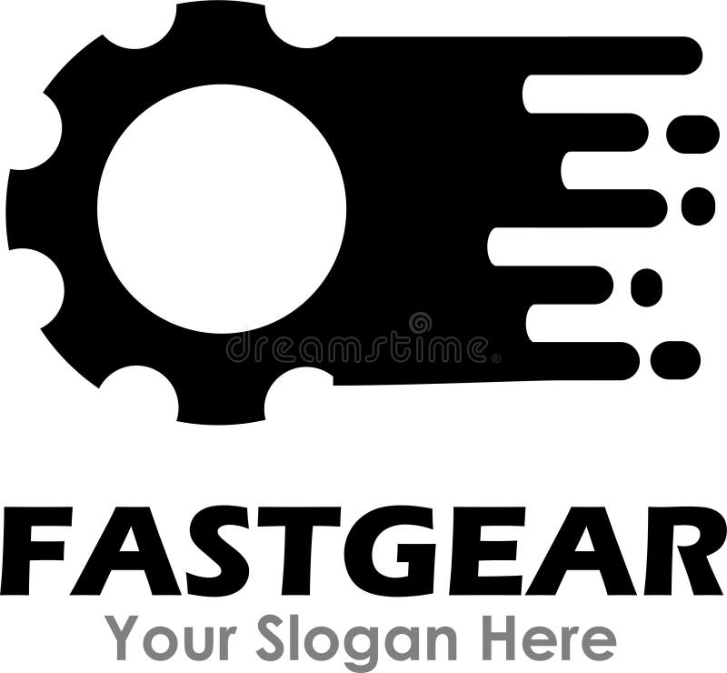 Fast Gear Logo Design Concept Icon Vector Stock Vector - Illustration ...
