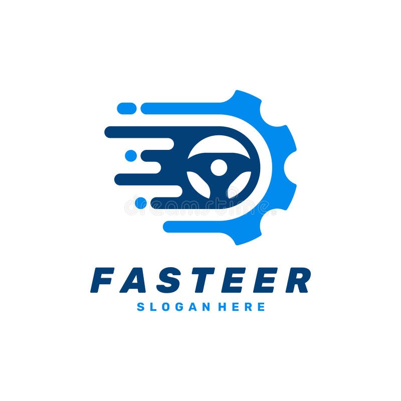 Fast Gear Steering Logo Vector Stock Vector - Illustration of ...