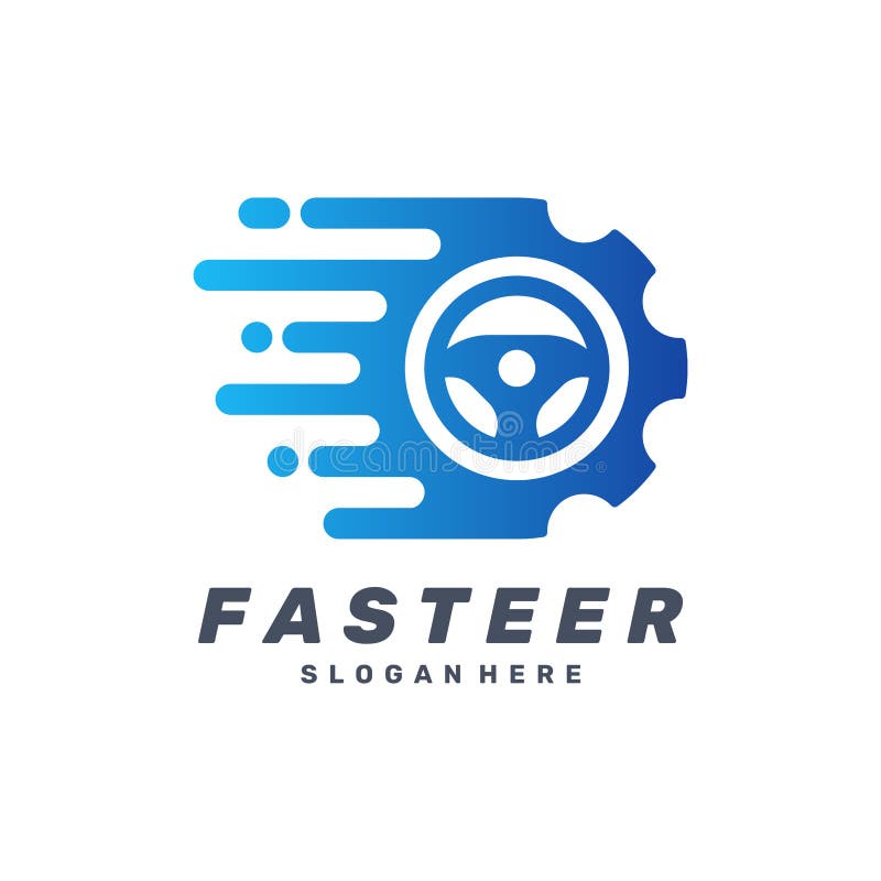 Fast Gear Steering Logo Vector Stock Vector - Illustration of service ...