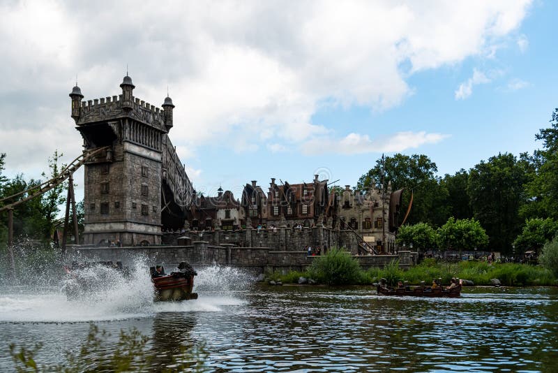 Fast and Gigantic Roller Coaster at Efteling Theme Park Editorial Photo ...