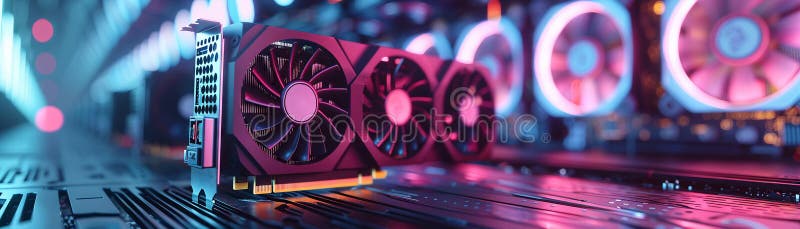 Fast Graphics Card for Gaming and Crypto Mining, Wide Banner for ...