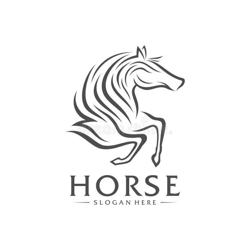 Fast Horse Logo Design Vector, Creative Design, Template, Illustration ...
