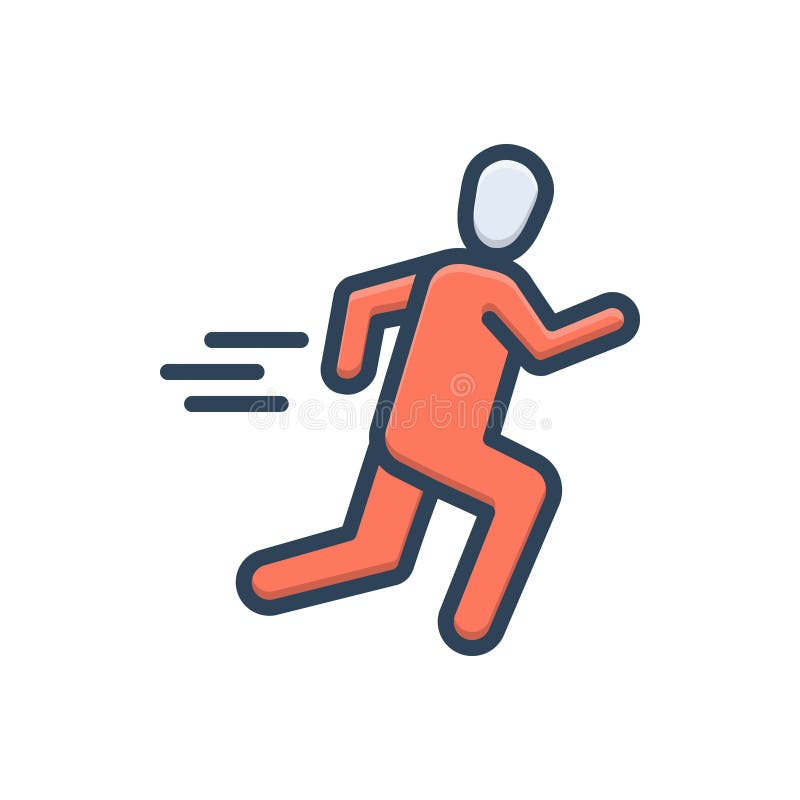 Color Illustration Icon for Fast, Rapid and Dashing Stock Vector ...