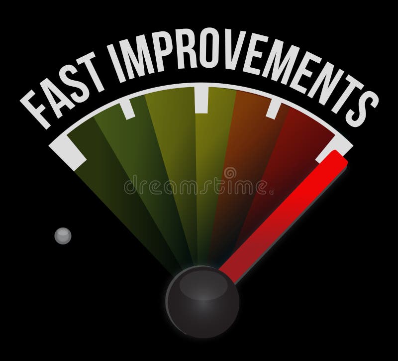 Fast Improvement Speedometer Stock Illustration - Illustration of ...