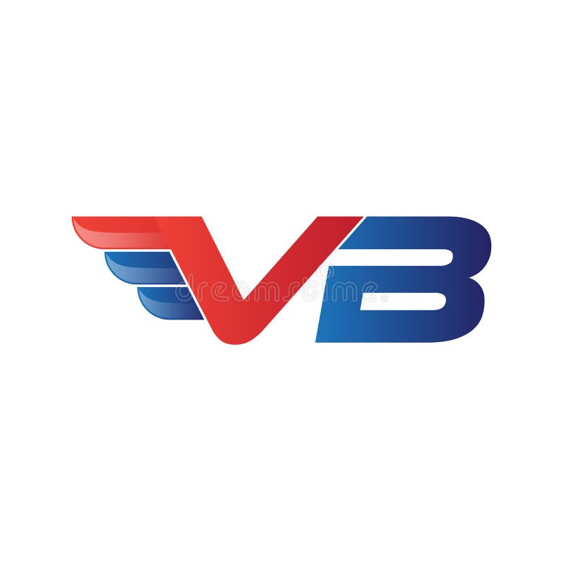 BV VB Letter Design Logo Logotype Icon Concept with Serif Font and ...