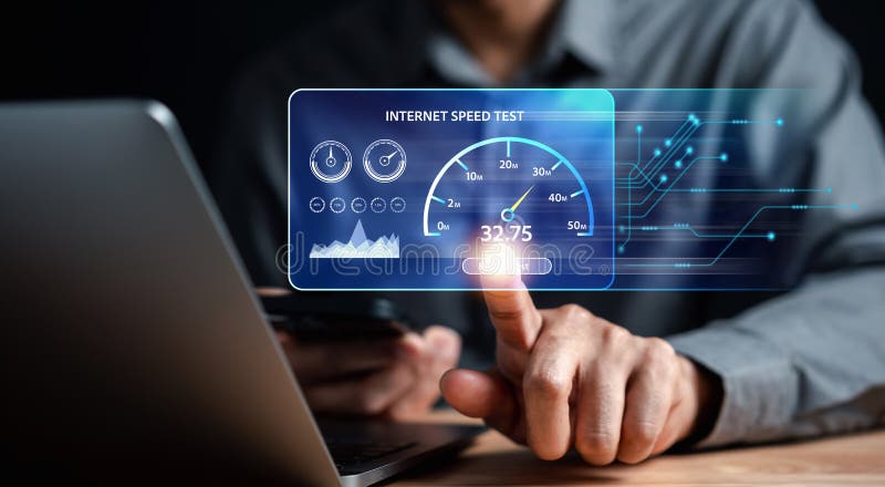 Fast Internet Connection Speedtest Bandwidth Network Technology, Man ... Fast Internet Connection Speedtest Bandwidth Network Technology, Man ...