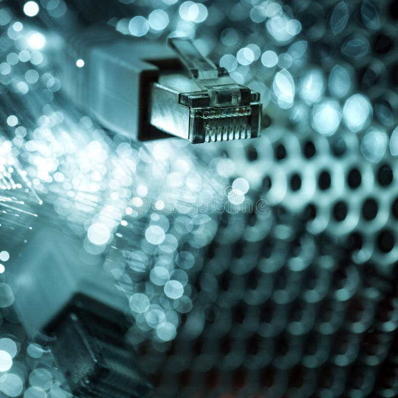 Fast Internet - Optic Fiber Stock Photo - Image of fibers, ethernet ...