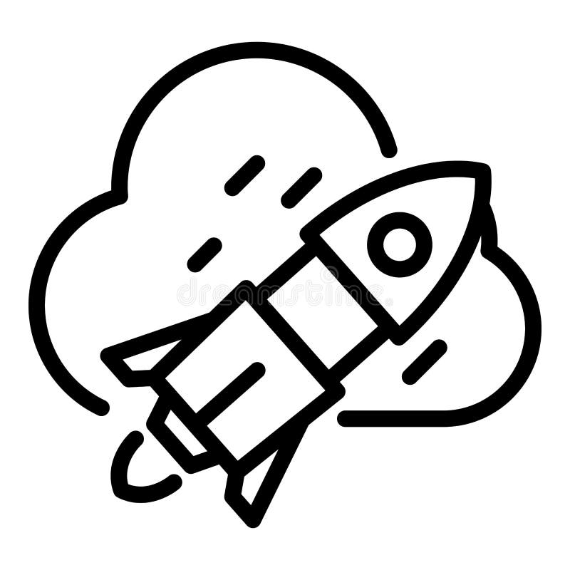 Fast Internet Speed Icon, Outline Style Stock Vector - Illustration of ...