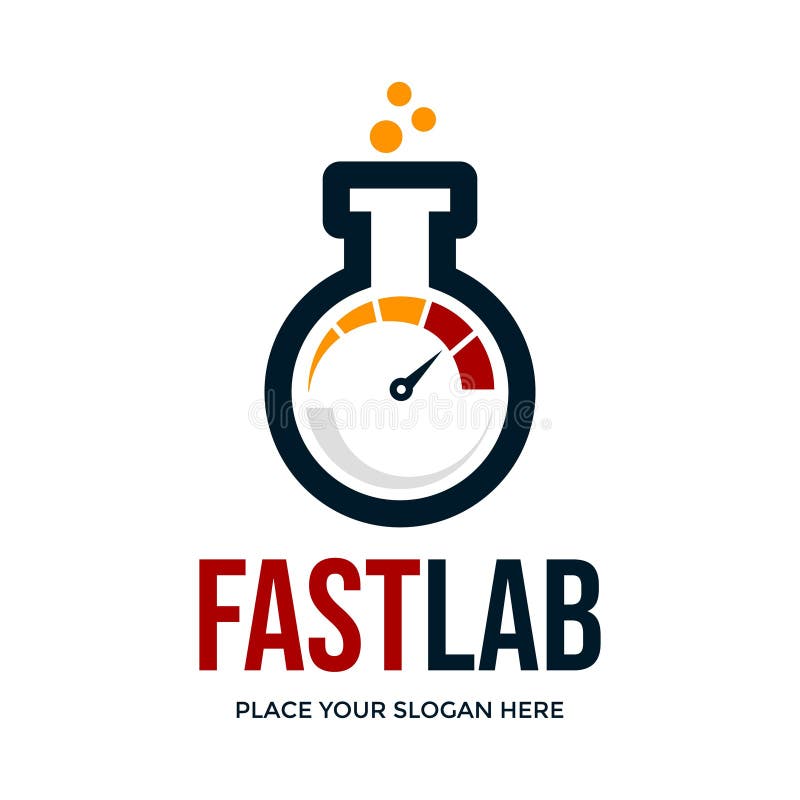Fast Laboratory Logo Vector Stock Vector - Illustration of medical ...