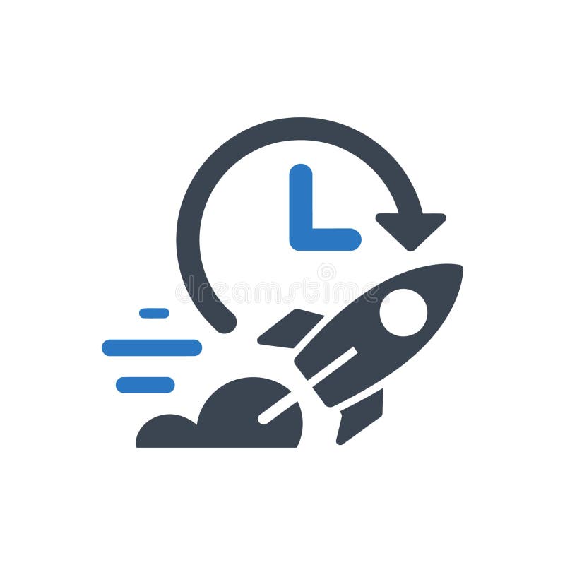 Fast Launch Icon stock vector. Illustration of speed - 361529304