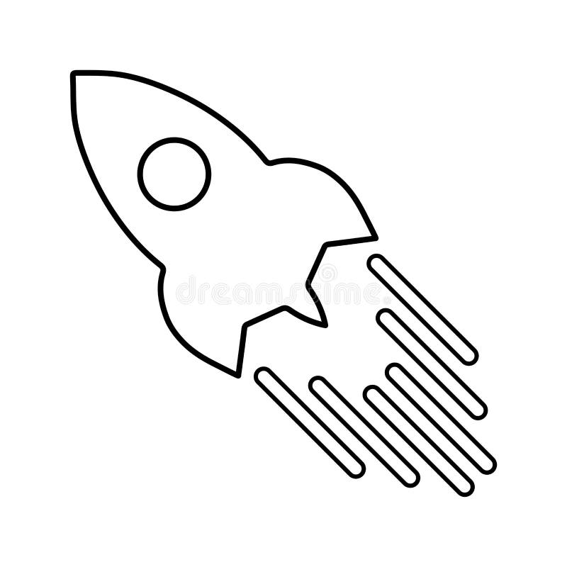 Fast Launch Fast Launch Outline Icon. Line Art Vector Stock ...