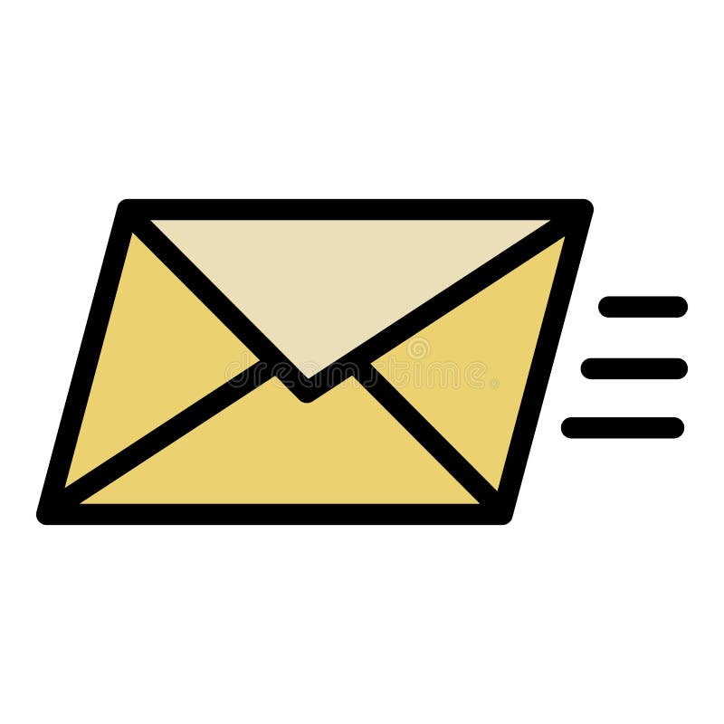 Fast Letter Send Icon, Outline Style Stock Vector - Illustration of ...