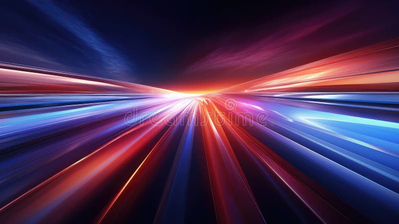 Fast light motion trails stock illustration. Illustration of blur ...