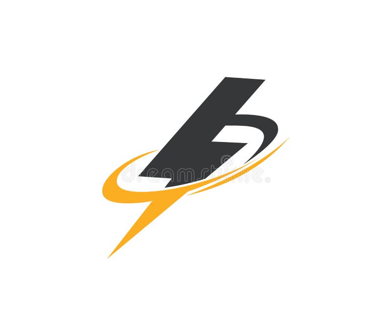 Fast Lightning Power Electricity Logo Design Stock Illustration ...