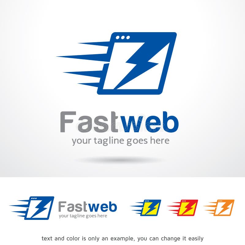 Fast Logo Template Design Vector Stock Vector - Illustration of geek ...