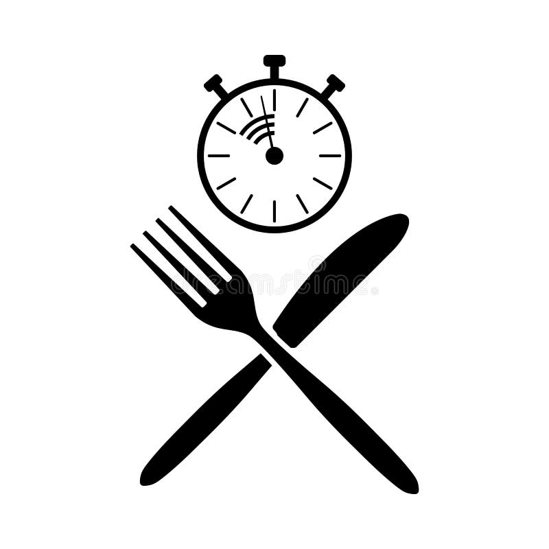 Fast Lunch Icon stock vector. Illustration of fast, design - 207808029
