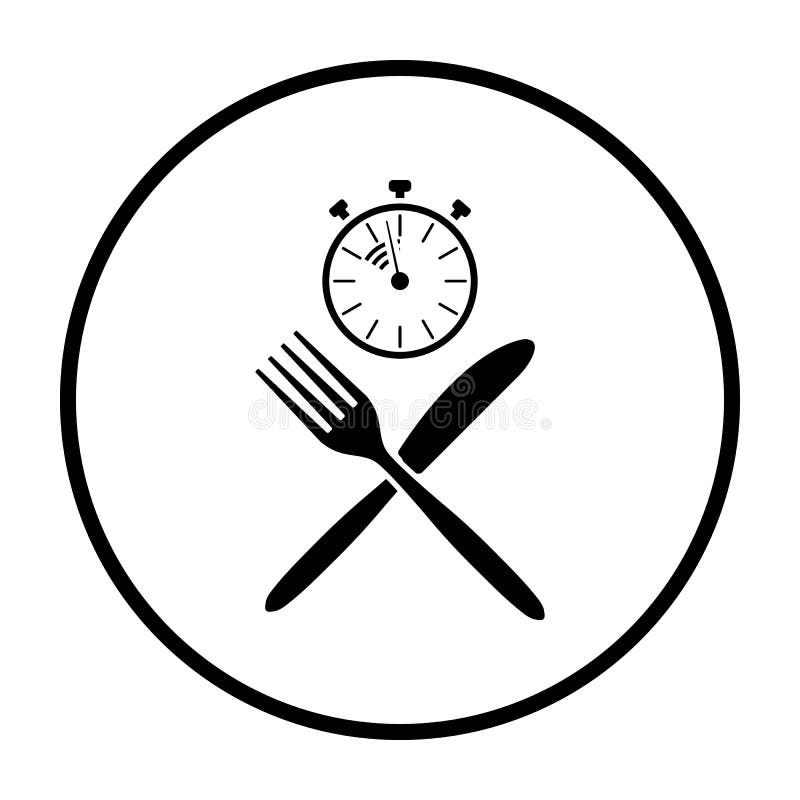 Fast Lunch Icon stock vector. Illustration of symbol - 208874257
