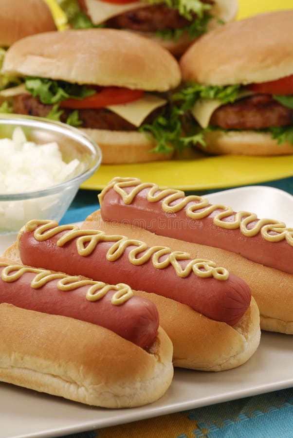 Fast lunch party. stock photo. Image of sausage, gastronomy - 10069028