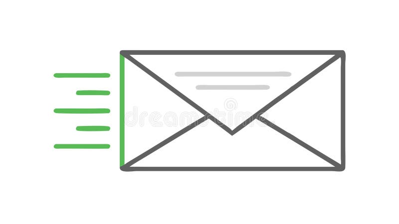Fast Mail Delivery Email Message Speed, Vector Design Generative AI ...