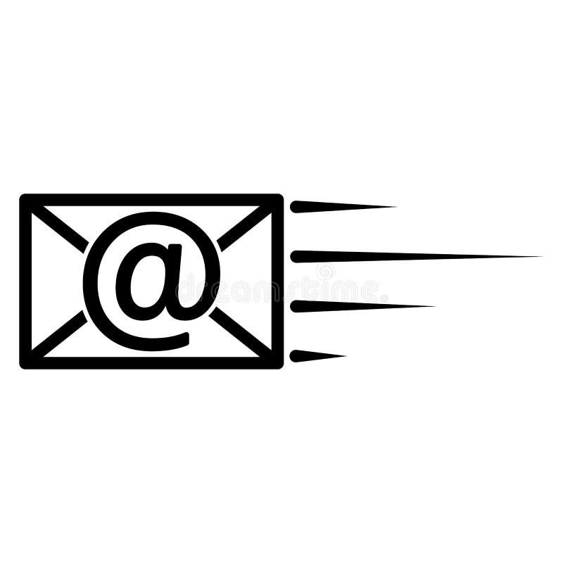Fast Mail and Letter. Speed Vector. Line Art Stock Vector ...