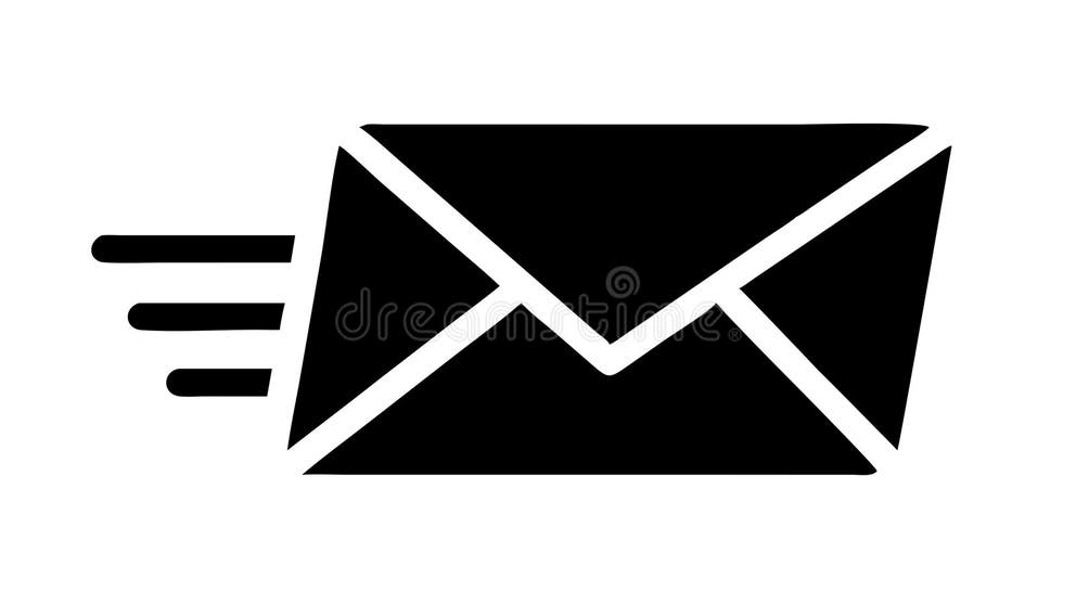 Fast Mail Sending Envelope Icon, Quick Delivery and Digital ...