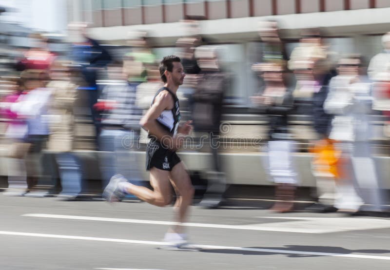 Marathon Runner editorial photography. Image of green - 49126282