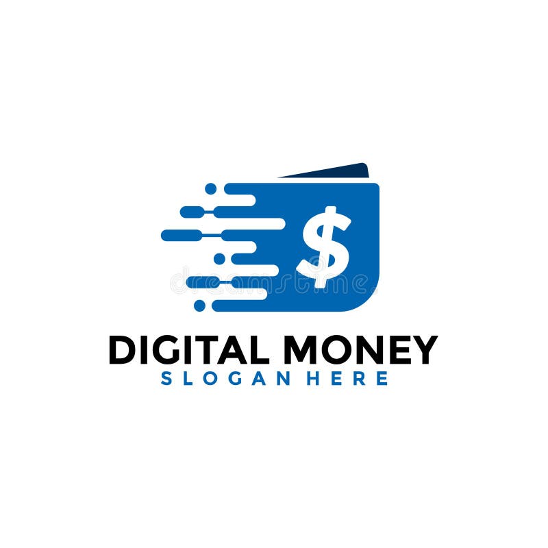 Fast Money Digital Transaction Logo Design Template Stock Vector ...