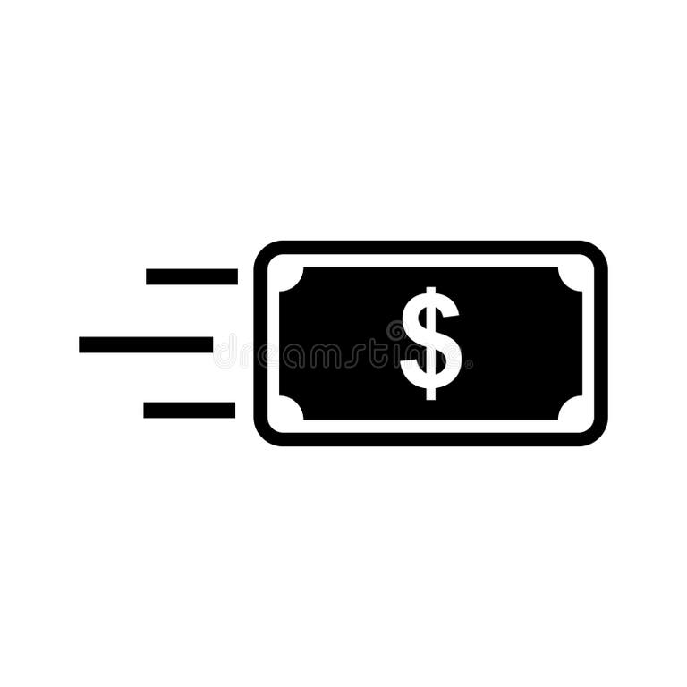 Fast Money Icon Vector Template Illustration Design Stock Vector ...